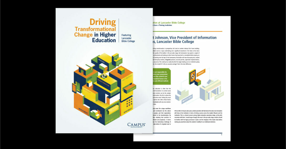 Driving Transformational Change in Higher Education | Anthology